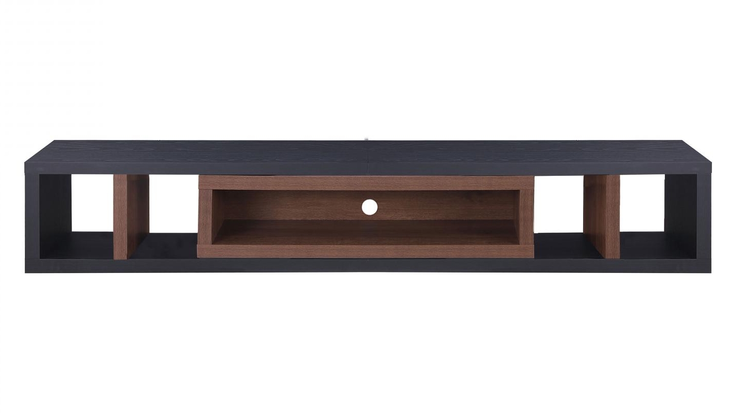 Astro Extendable Lowline Entertainment Unit - Black/Dark Oak | Harvey ...