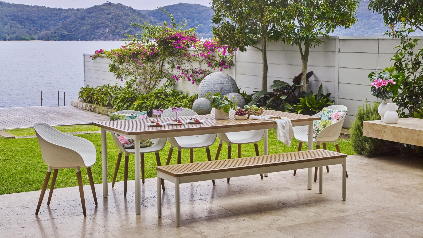 Bendigo 7-Piece Outdoor Extension Dining Setting | Harvey Norman