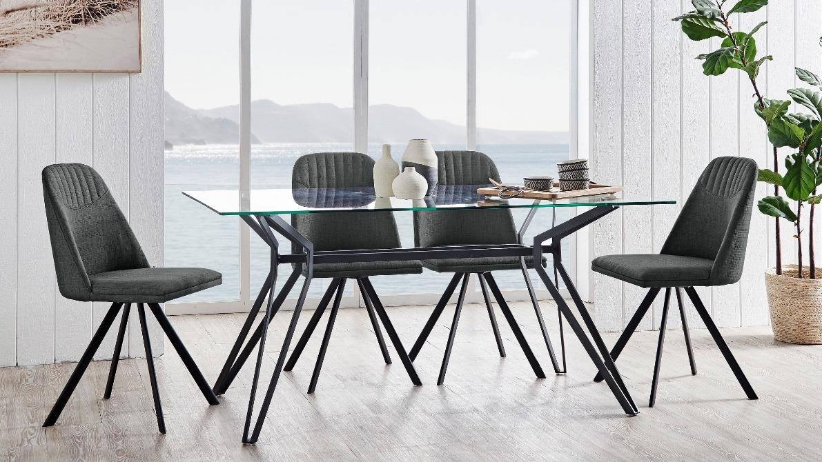Moon 7-Piece Rectangular Dining Setting | Harvey Norman