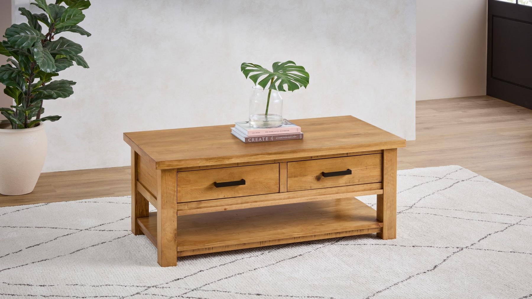 Cobar Light Oak Coffee Table | Harvey Norman