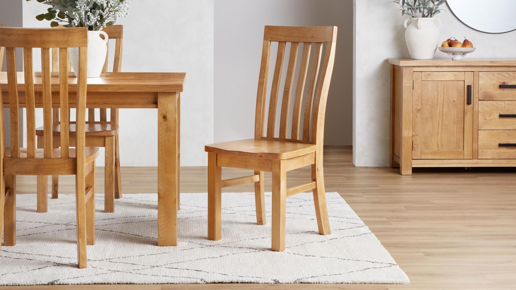 Cobar Light Oak Dining Chair | Harvey Norman