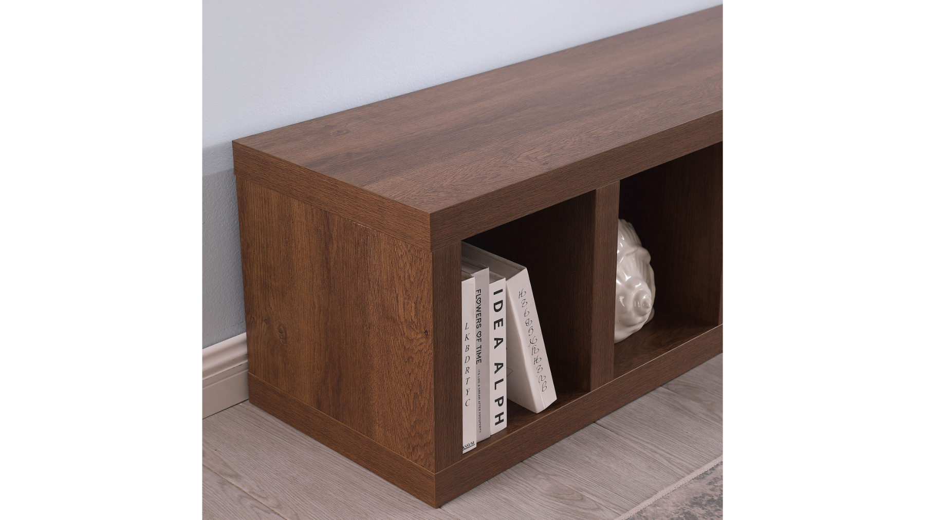 Astro Extendable Lowline Entertainment Unit - Dark Oak/Black | Harvey ...