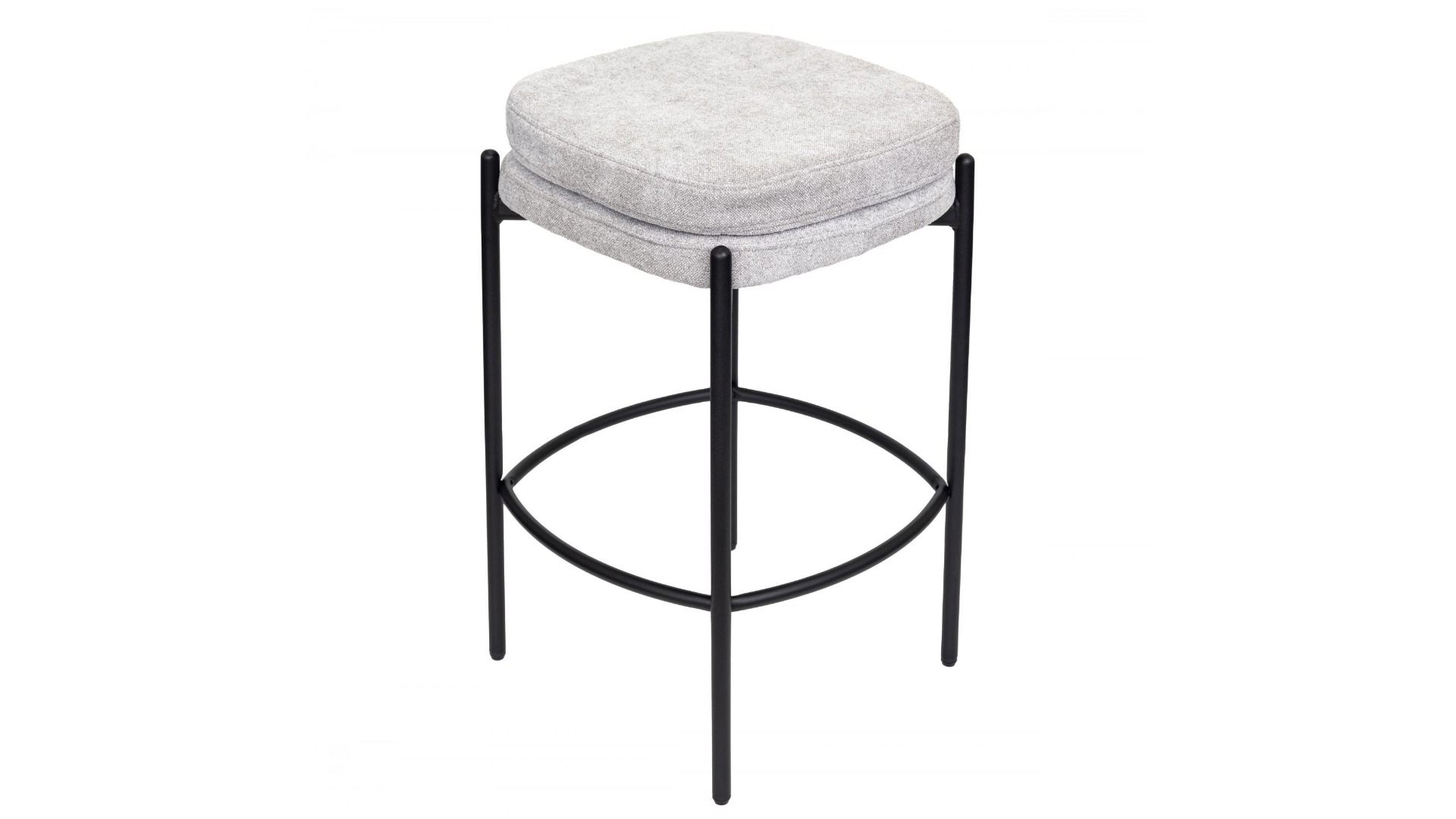 Lyre Bar Stool - Light Grey Fabric | Harvey Norman