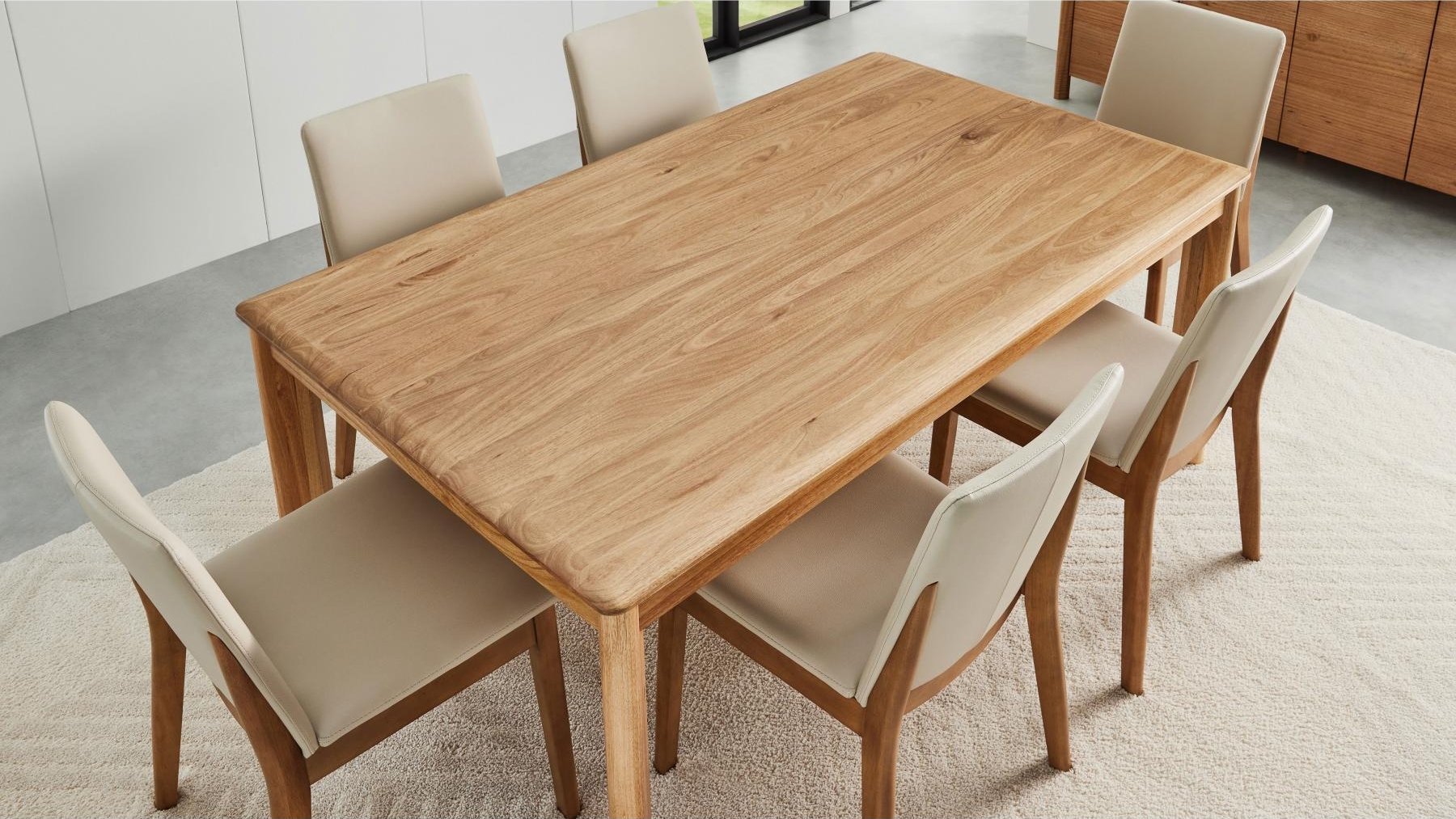 Luella 7-Piece Dining Setting - Grey Fabric | Harvey Norman