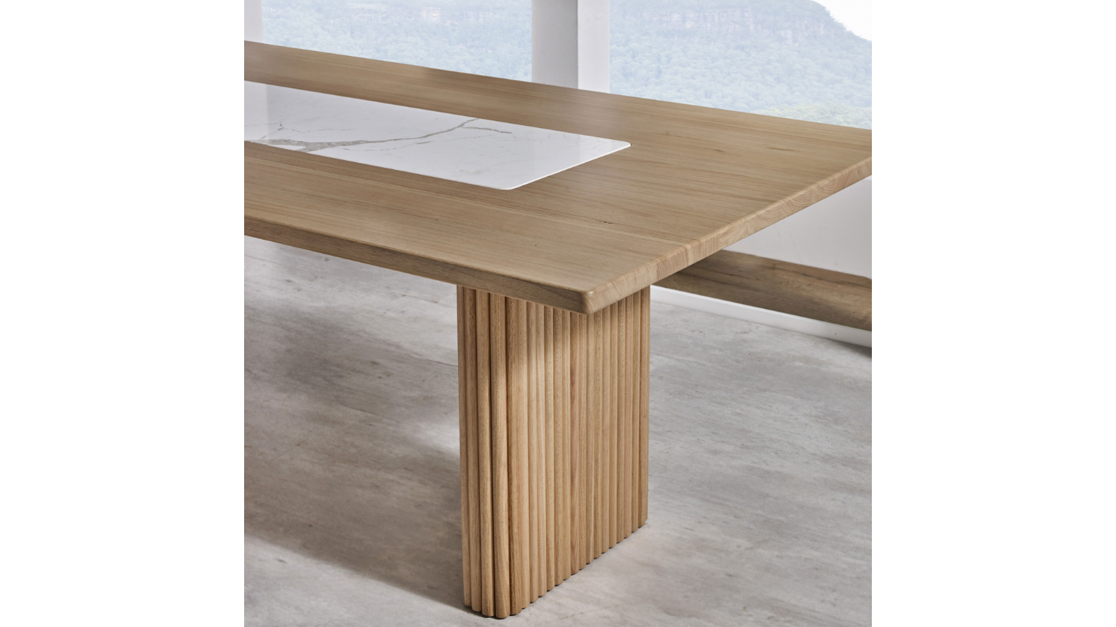 Como Dining Table with Stone Inlay | Harvey Norman