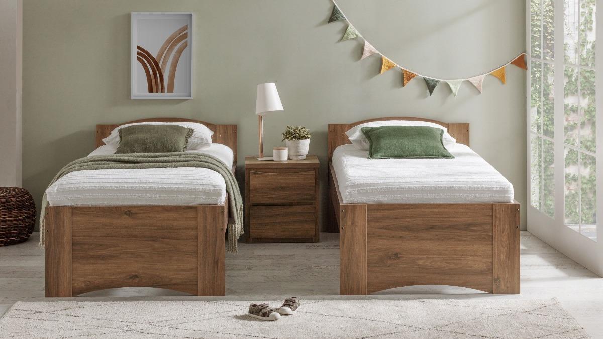 Jungle Rustic Walnut Lowline Bunk Bed | Harvey Norman