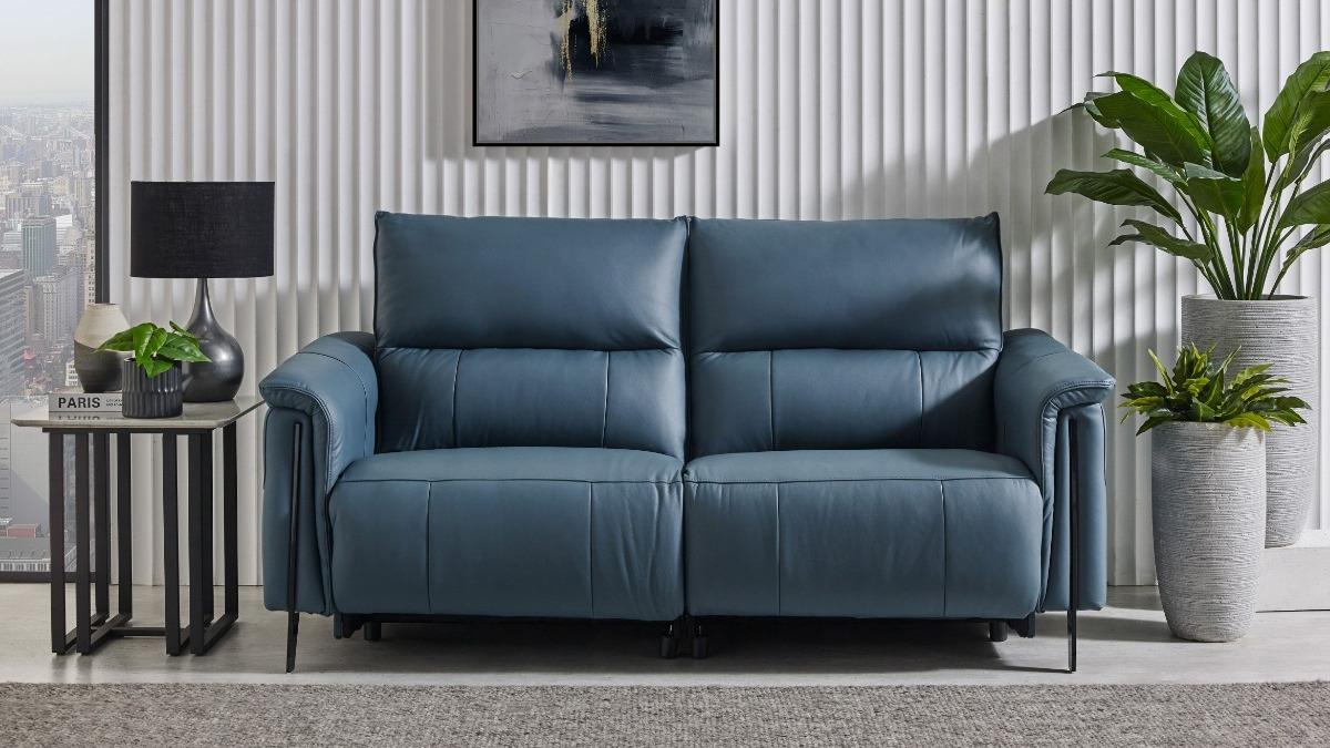 Taurus 2-Seater Leather Powered Recliner Sofa | Harvey Norman