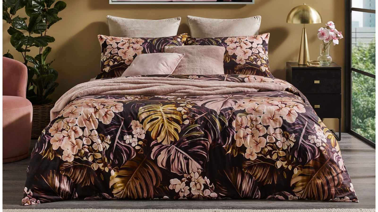 L'Avenue Luxury Solace Quilt Cover Set | Harvey Norman