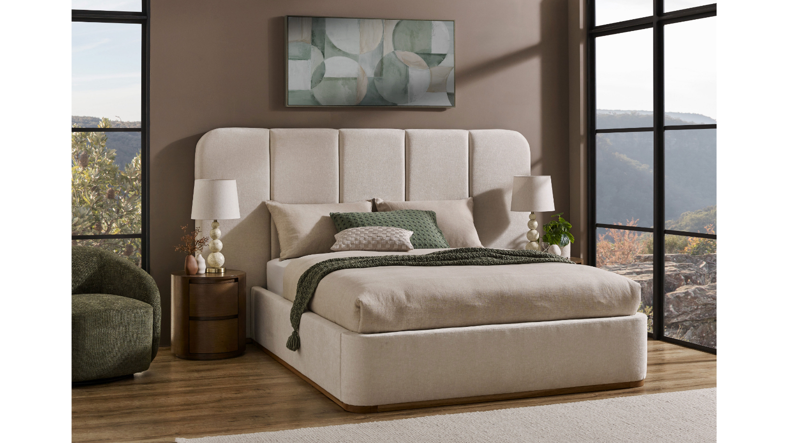 Gladesville Curved Bed - Super King | Harvey Norman