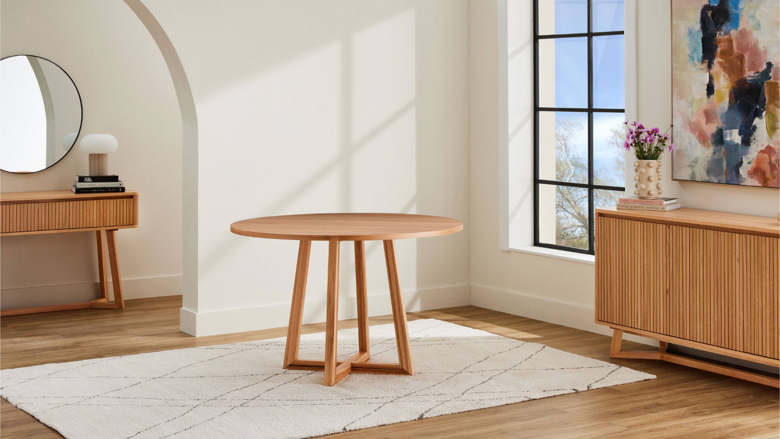 Amy Round Dining Table | Harvey Norman