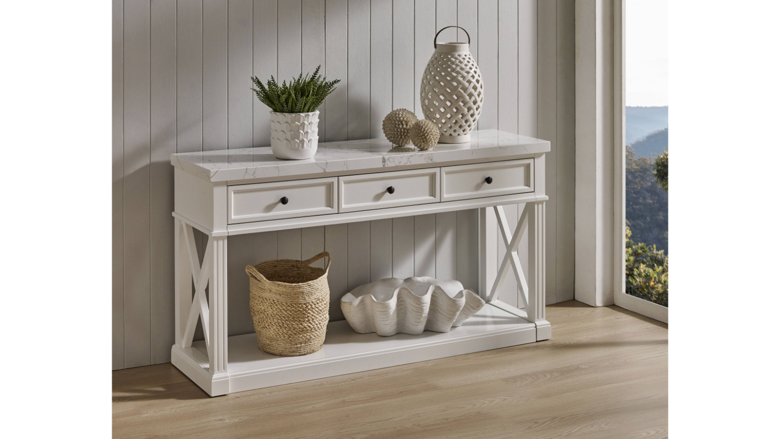 Southport 3-Drawer Console Table | Harvey Norman