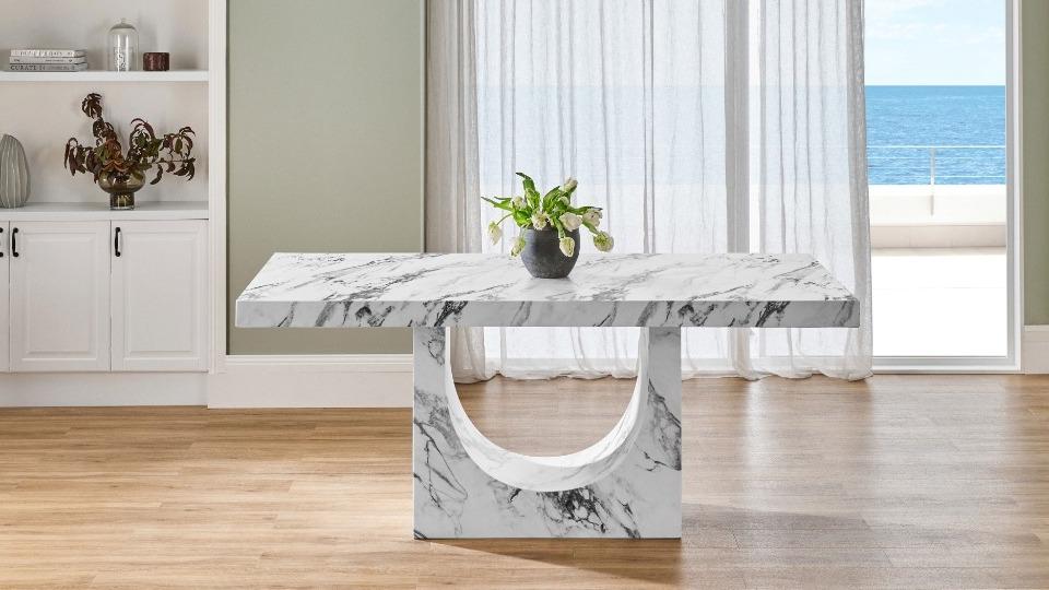 Ariel 180cm Rectangular Dining Table - Storm | Harvey Norman