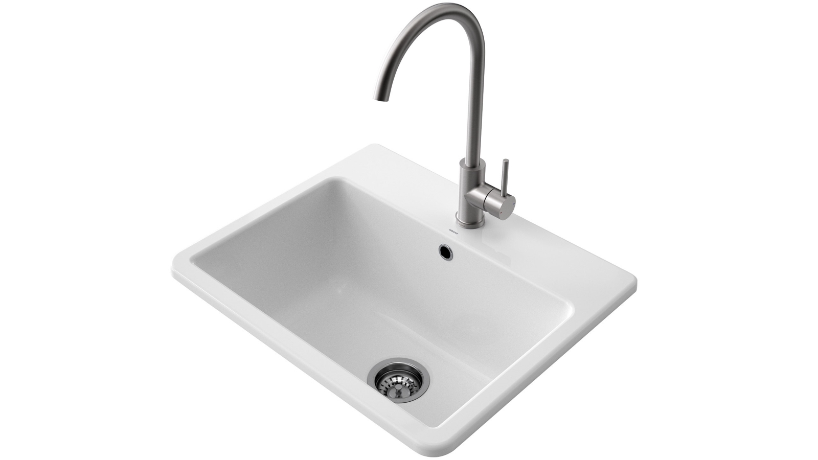 Caroma Cubus Ceramic Laundry Tub 1-Tap Hole | Harvey Norman