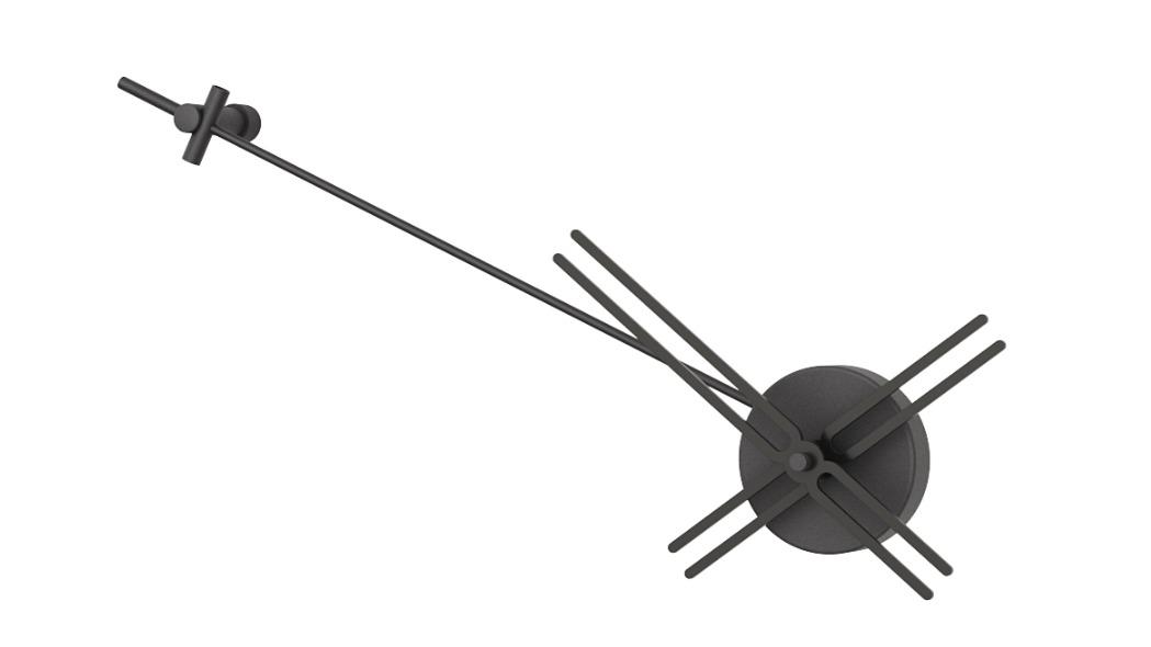 Mclocks Gravity Wall Clock - Black/Black | Harvey Norman