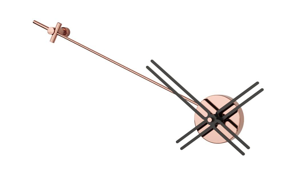 Mclocks Gravity Wall Clock - Rose Gold/Black | Harvey Norman