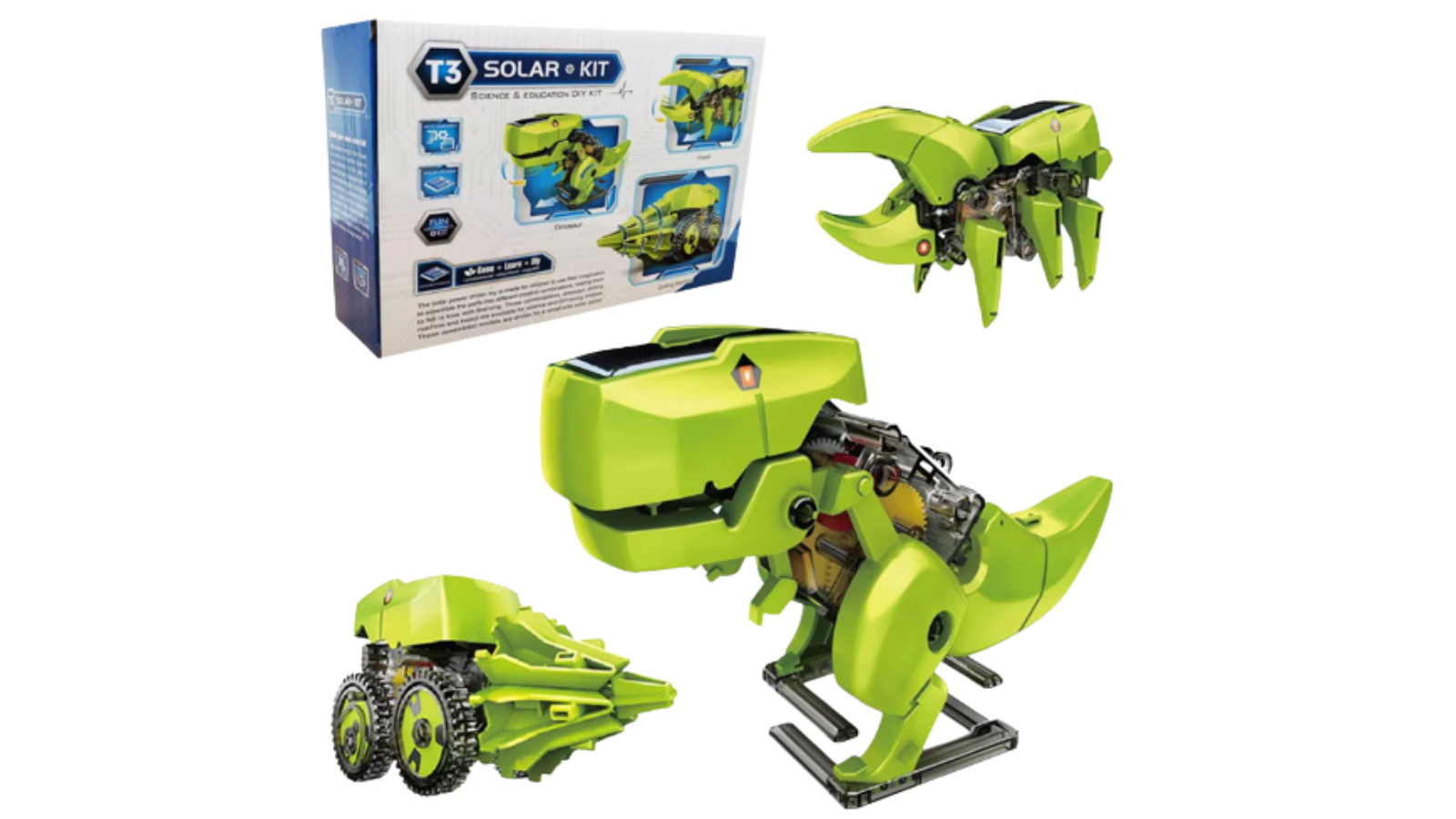 Megajoy 3-in-1 DIY Science Solar Power Energy System Robot Kit | Harvey ...