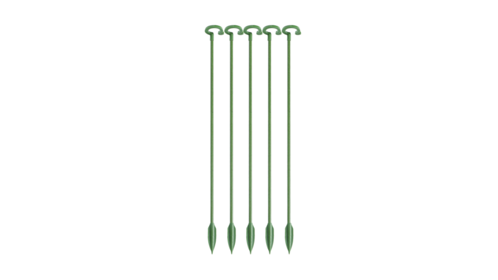 HOD Pack of 5 Green Fiberglass Reusable Plant Support Stake - 17cm ...