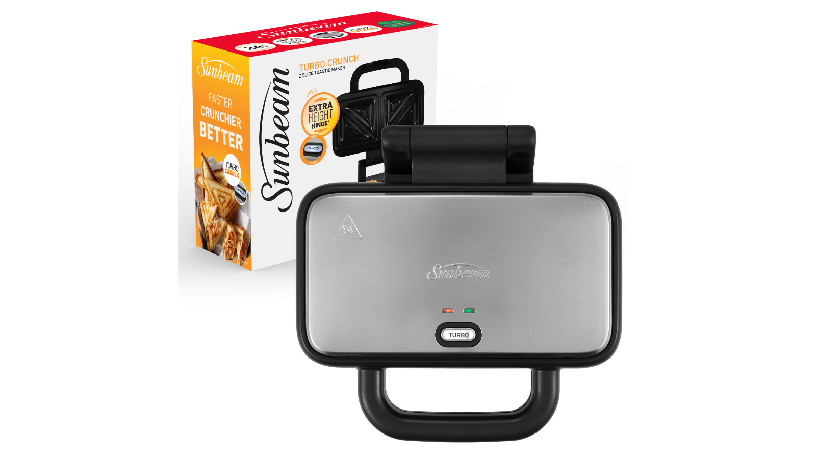 Sunbeam Turbo Crunch Toastie Maker - 2 Slice | Harvey Norman