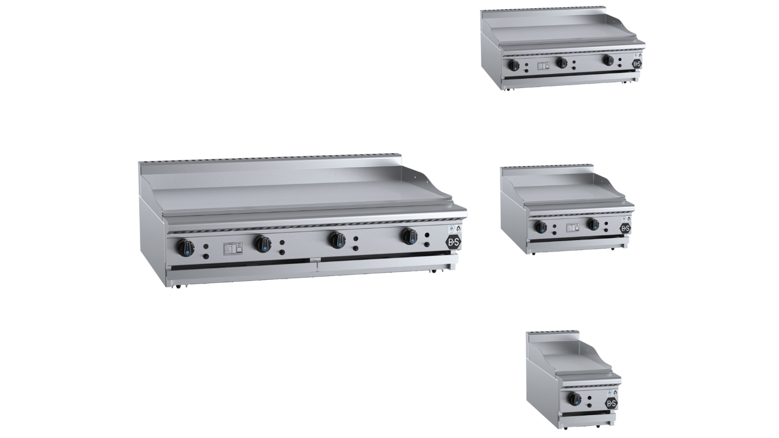 B plus S Black Bench Mounted LPG Grill Plate | Harvey Norman