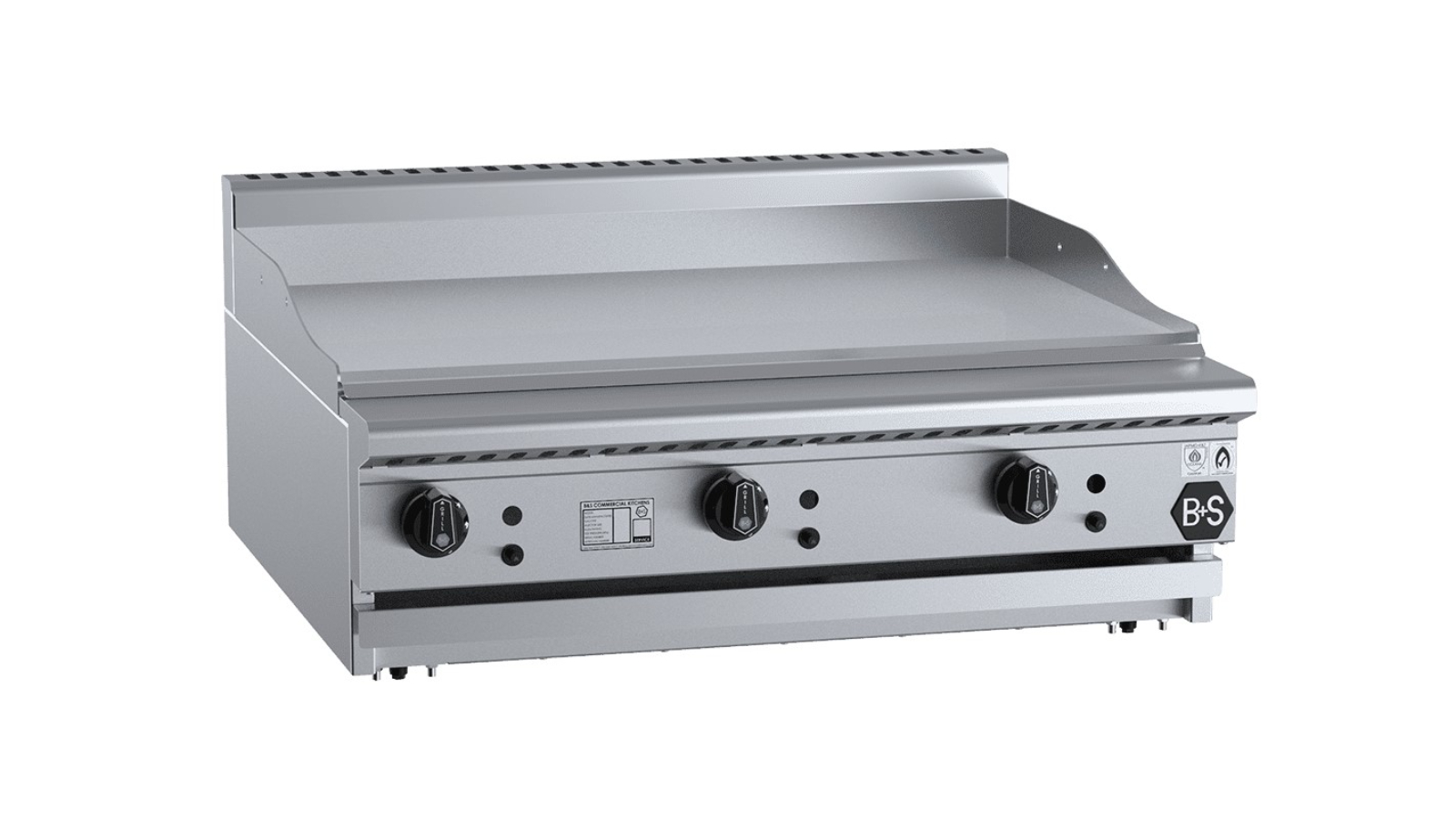 B plus S Black Bench Mounted LPG Grill Plate - 90cm | Harvey Norman