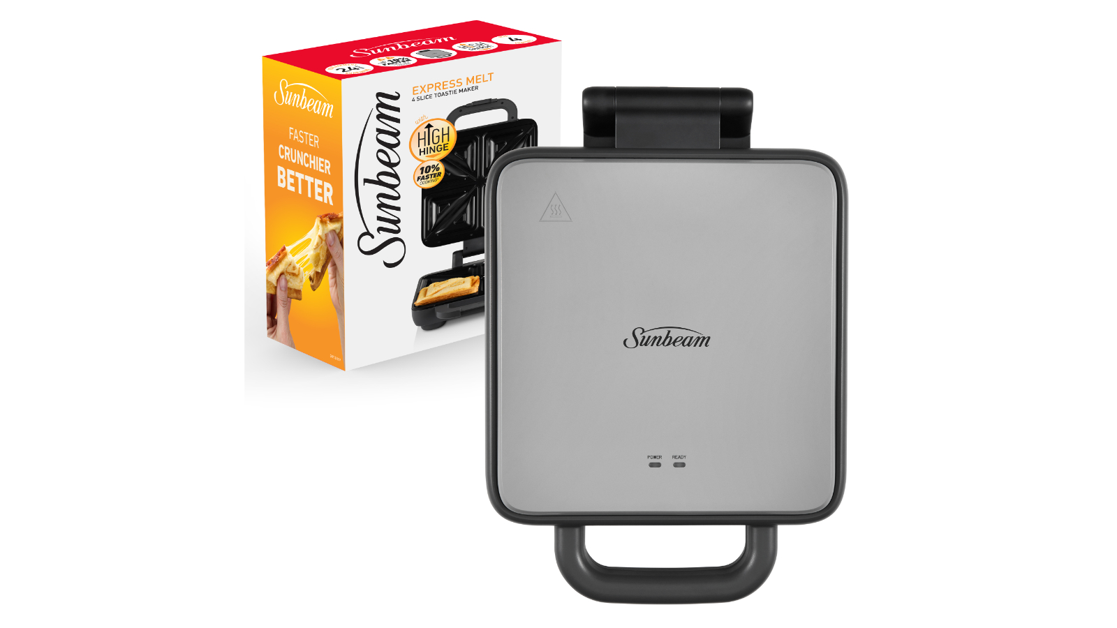 Sunbeam Express Melt Toastie Maker - 4 Slice | Harvey Norman