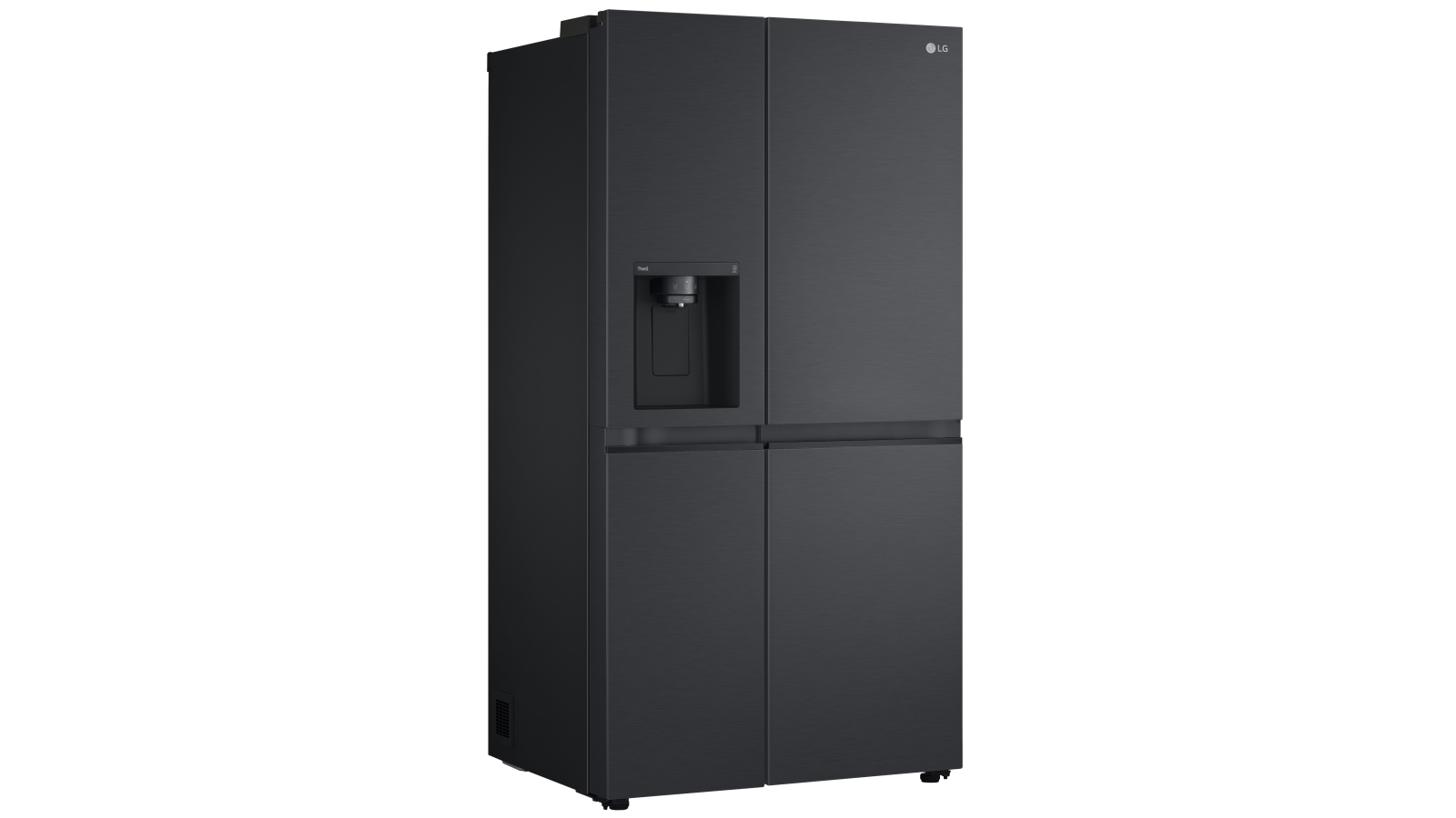 LG 635L Side by Side Fridge with Ice & Water Dispenser - Matte Black ...