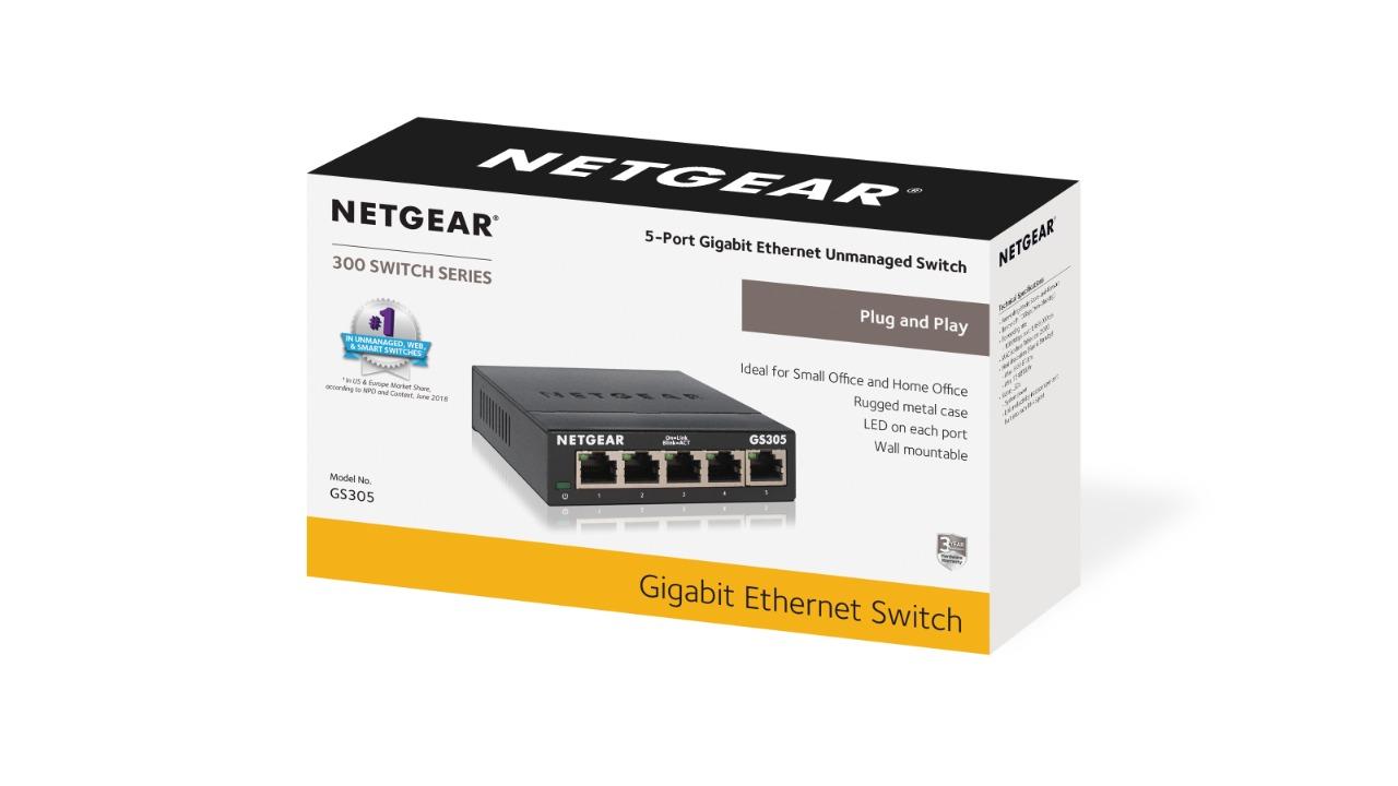 Netgear SOHO 5-Port Gigabit Unmanaged Switch | Harvey Norman