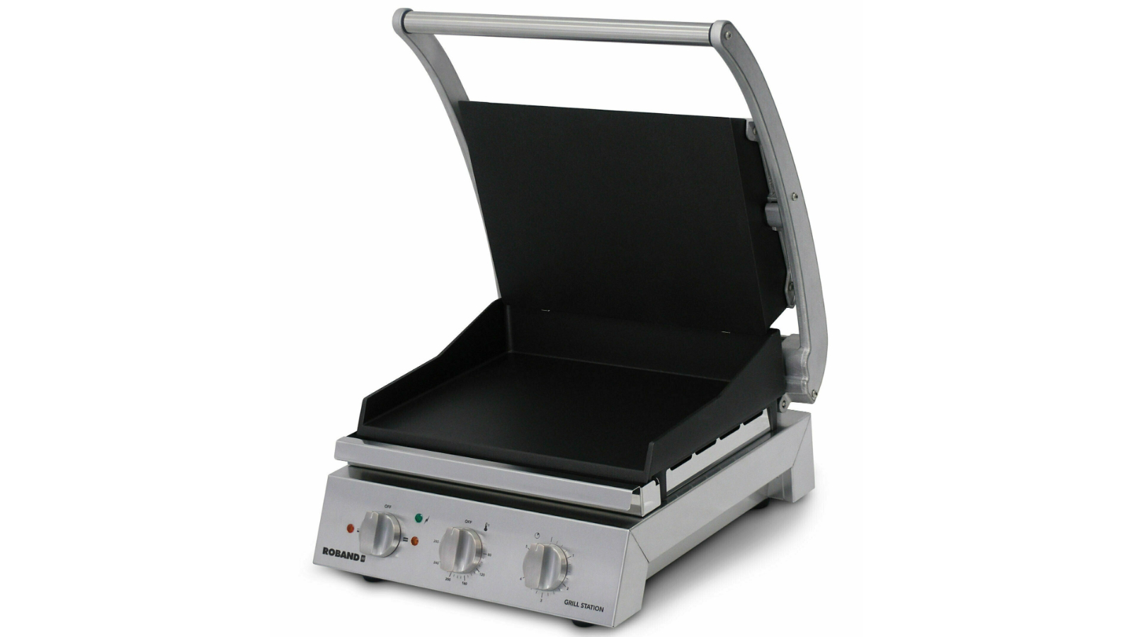 Roband 6 Slice Smooth Non-Stick Plate Grill Station | Harvey Norman