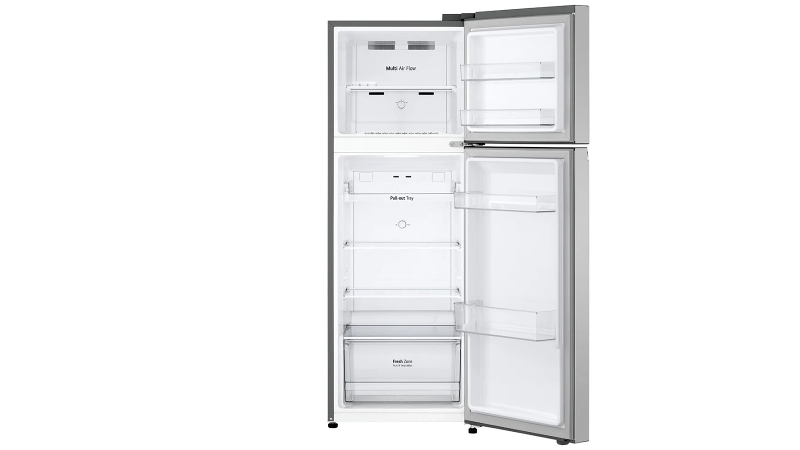 LG 243L Top Mount Fridge - Stainless | Harvey Norman