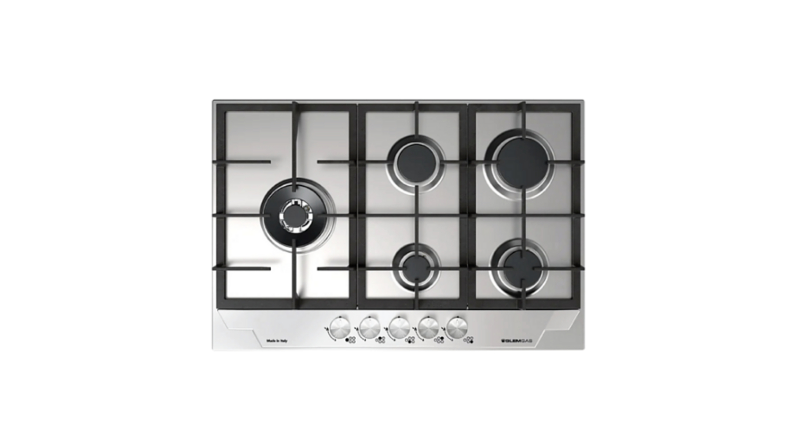 Glem Gas 75cm 5 Burner Gas Cooktop - Stainless Steel | Harvey Norman