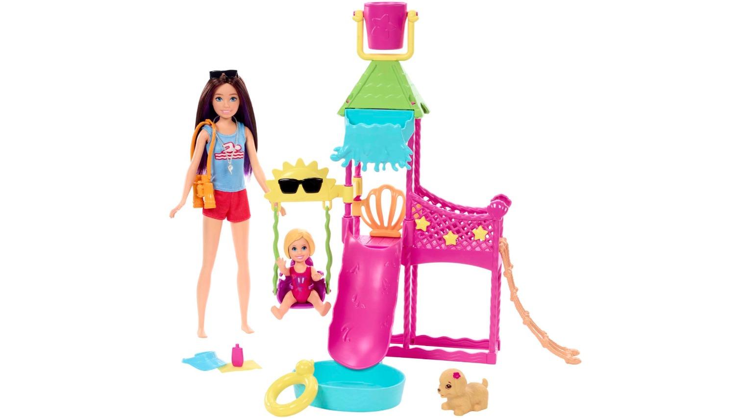 Barbie 33124 Toy Skipper Doll and Waterpark Playset | Harvey Norman