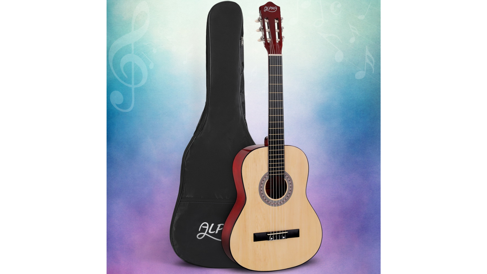 Alpha Wooden Body Nylon Classical String Guitar Gift - 39inch | Harvey ...