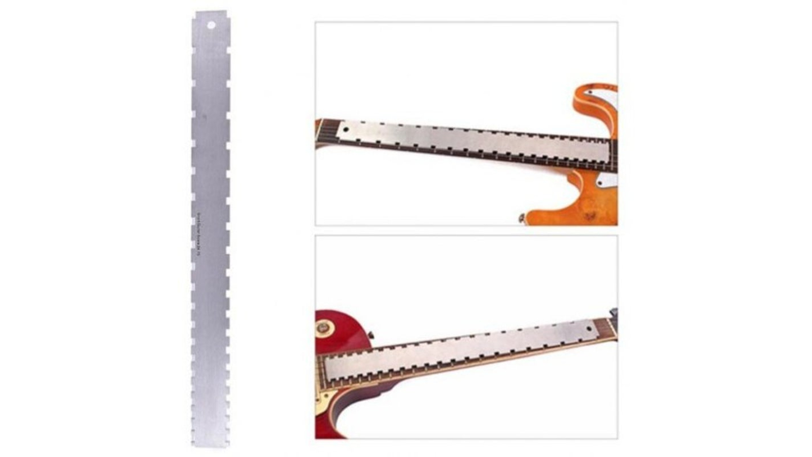 HOD Guitar Neck Notched Straight Edge Luthiers Tool - Silver | Harvey ...