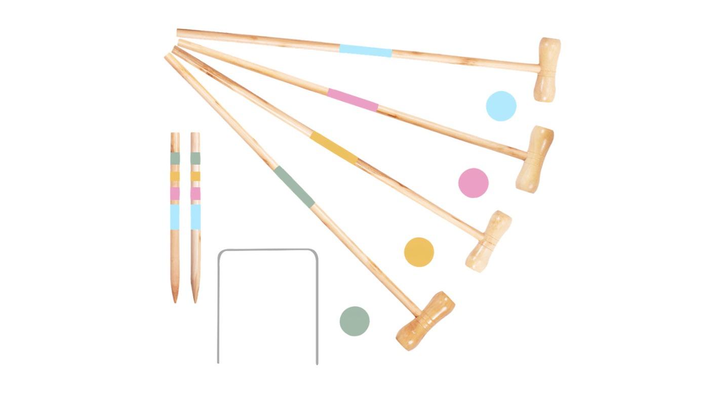 Good Vibes Kids Outdoor Garden Croquet Set | Harvey Norman