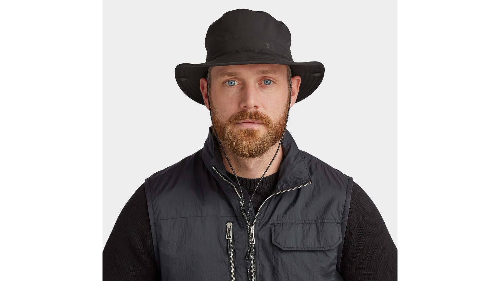 Tilley Black Rain Hat - Size Large | Harvey Norman