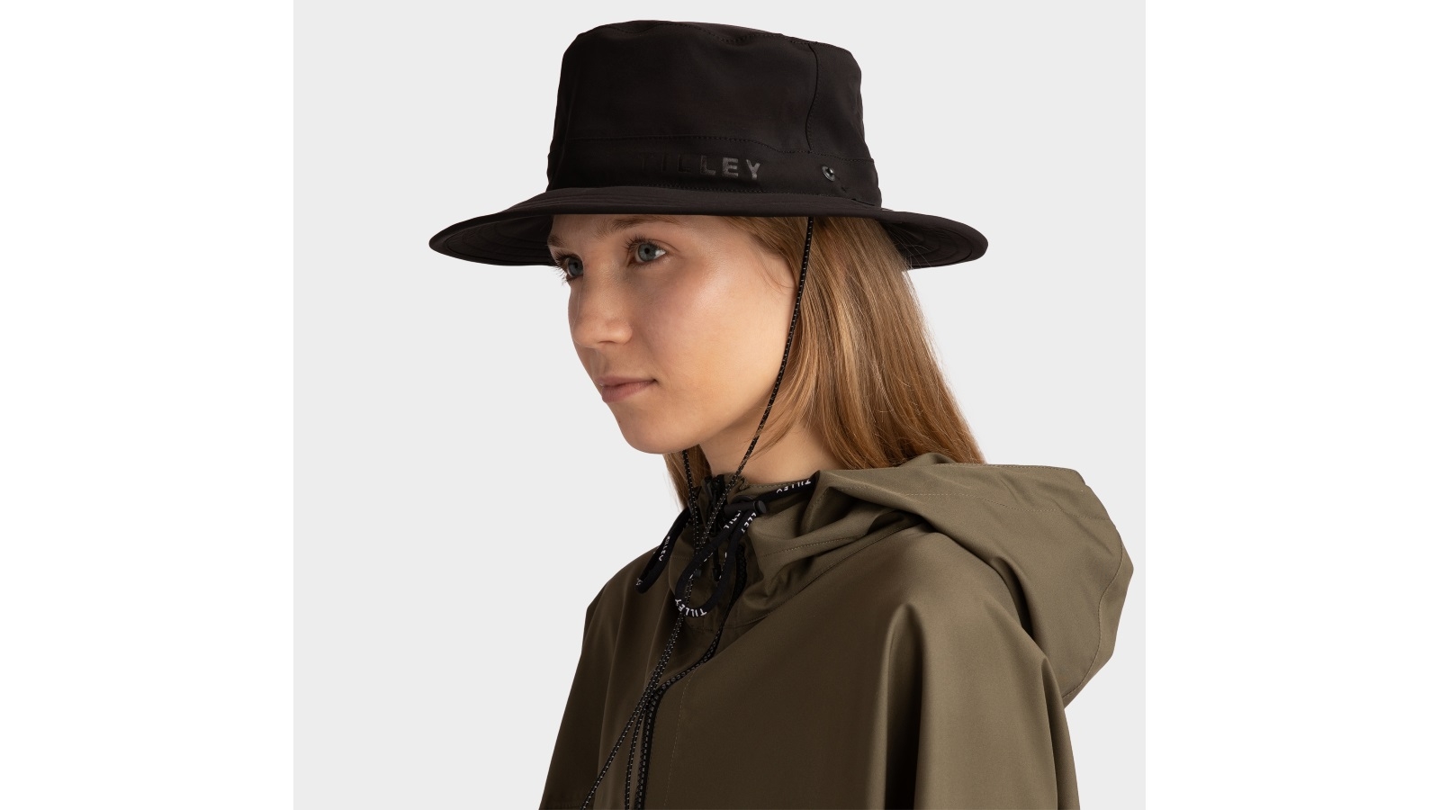 Tilley Black Rain Hat - Size Large | Harvey Norman