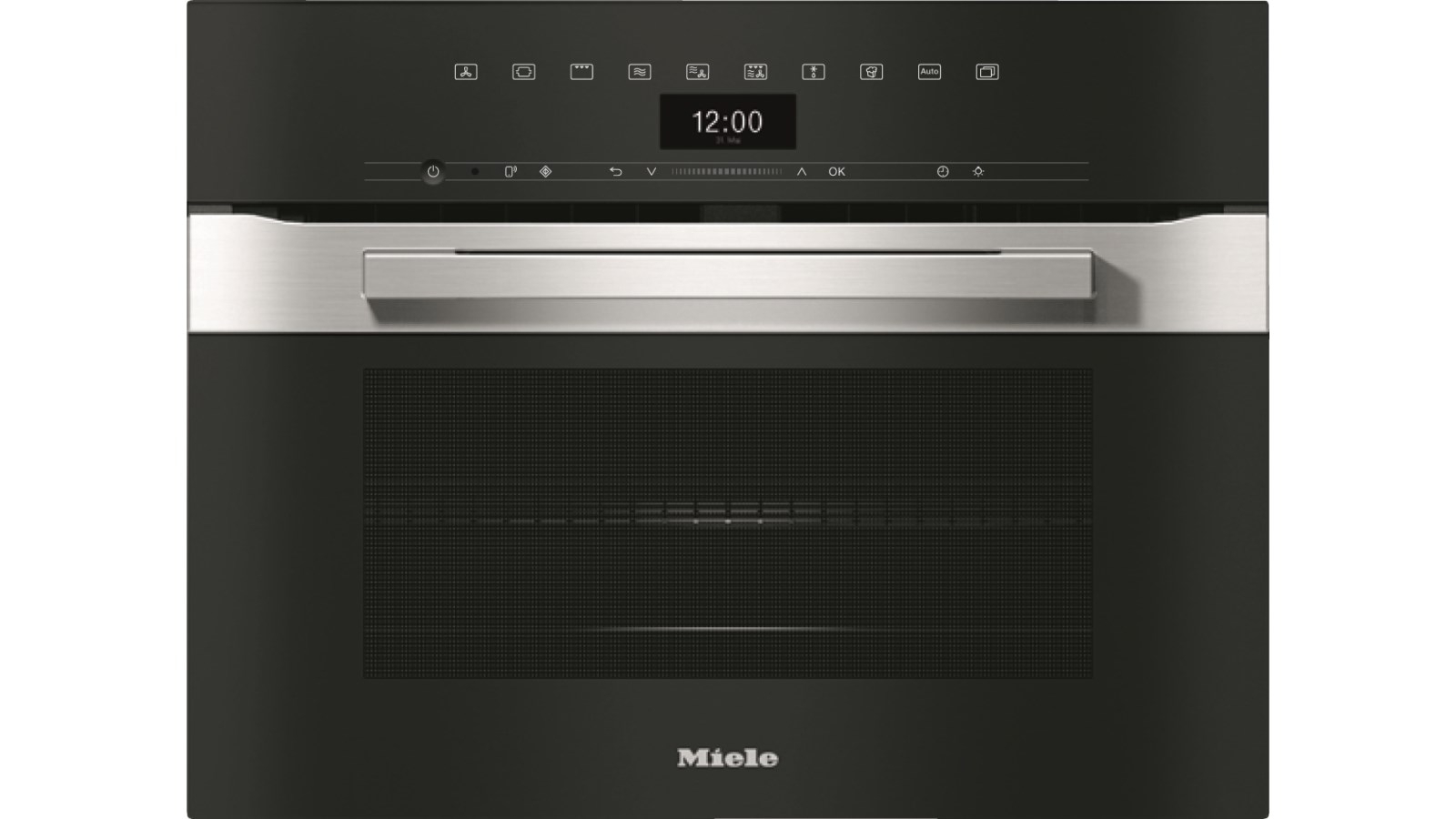 Miele H 7440 BM Pureline Speed Oven - Clean Steel | Harvey Norman