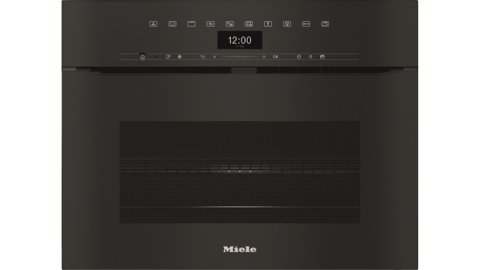 Miele H 7440 BMX Artline Handleless Speed Oven - Obsidian Black ...
