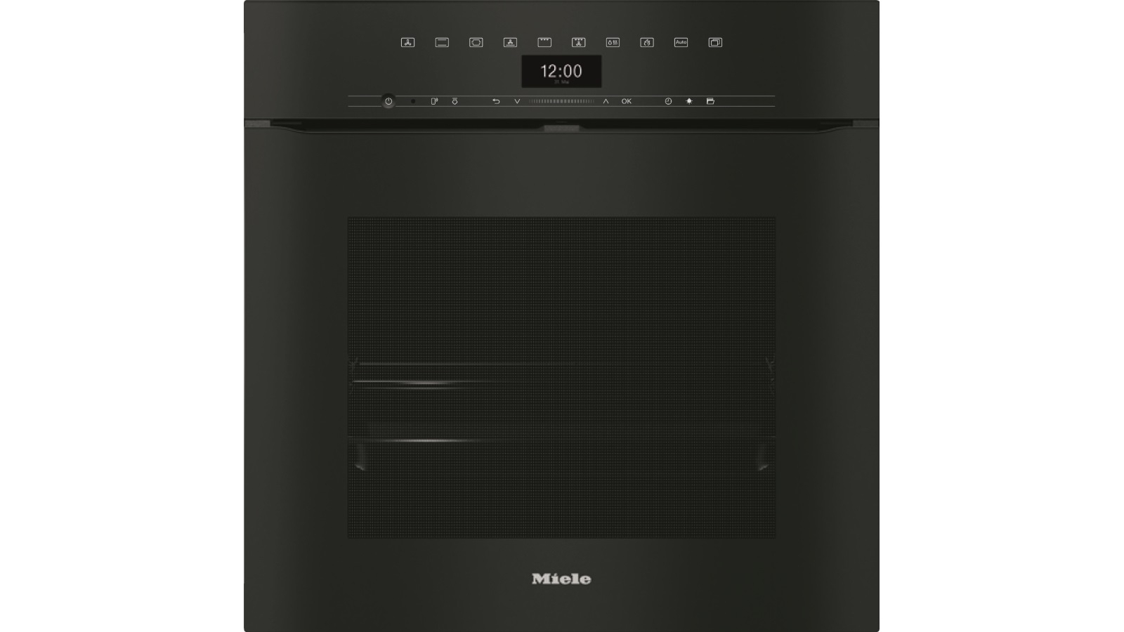 Miele H 7464 BPX 600mm Artline Handleless Pyrolytic Oven - Obsidian ...