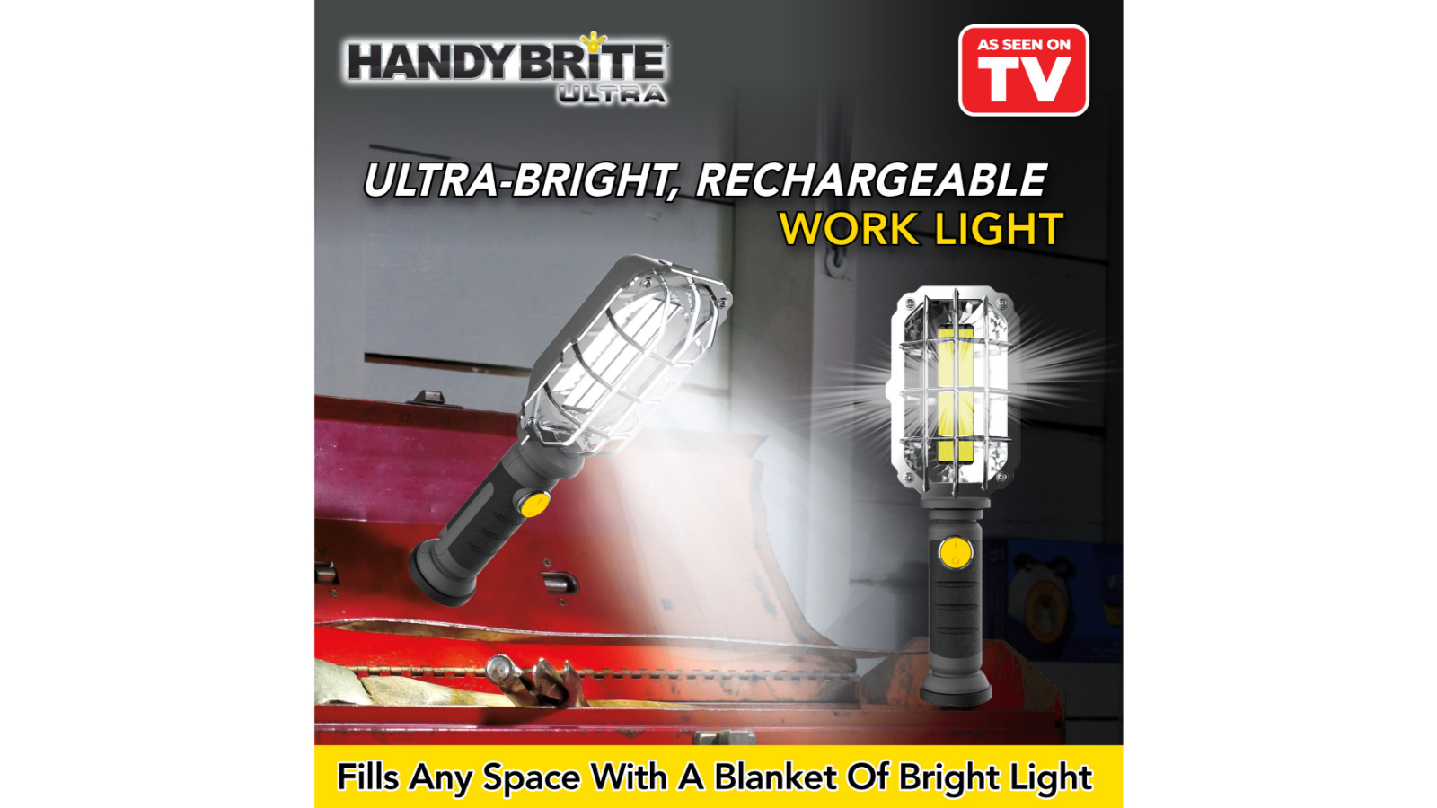 Handy Brite Ultra 2 Pack Cordless LED Work Light | Harvey Norman