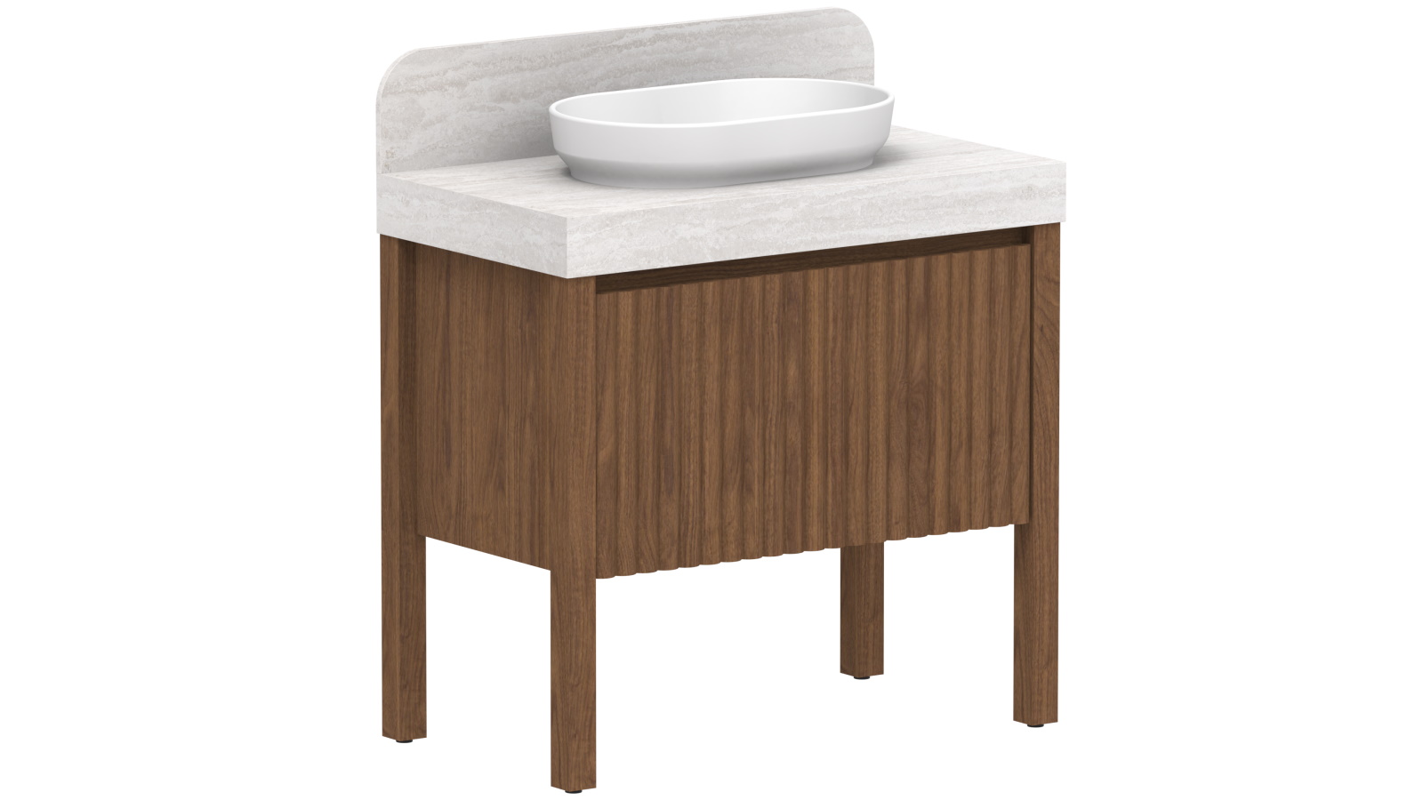 ADP Harper 900mm Centre Bowl Floor Mounted Vanity | Harvey Norman