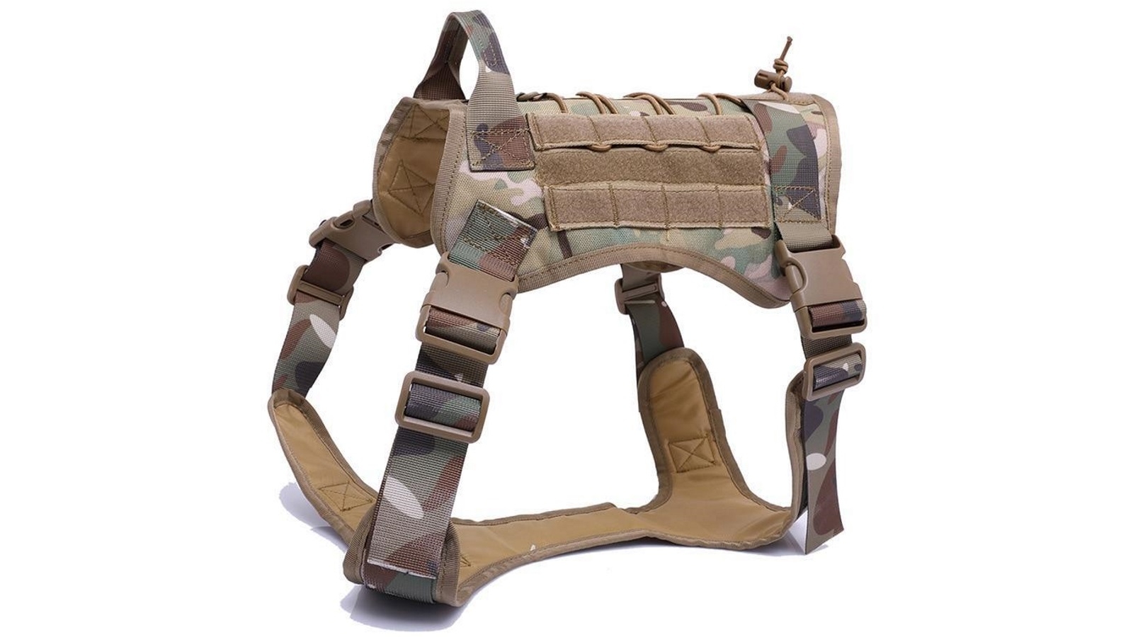 HOD Camouflage Tactical Dog Harness Vest with Handle - Large | Harvey ...