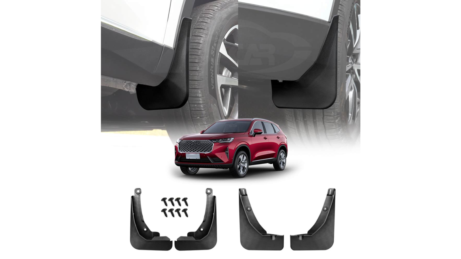 X-CAR Set of 4 Mud Flaps Splash Fender Front and Rear for Haval H6 2021 ...