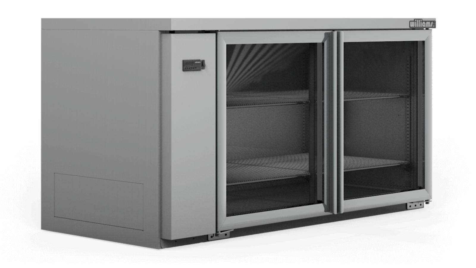 Williams Boronia 2-Door Stainless Steel Remote Back Bar Counter Display ...