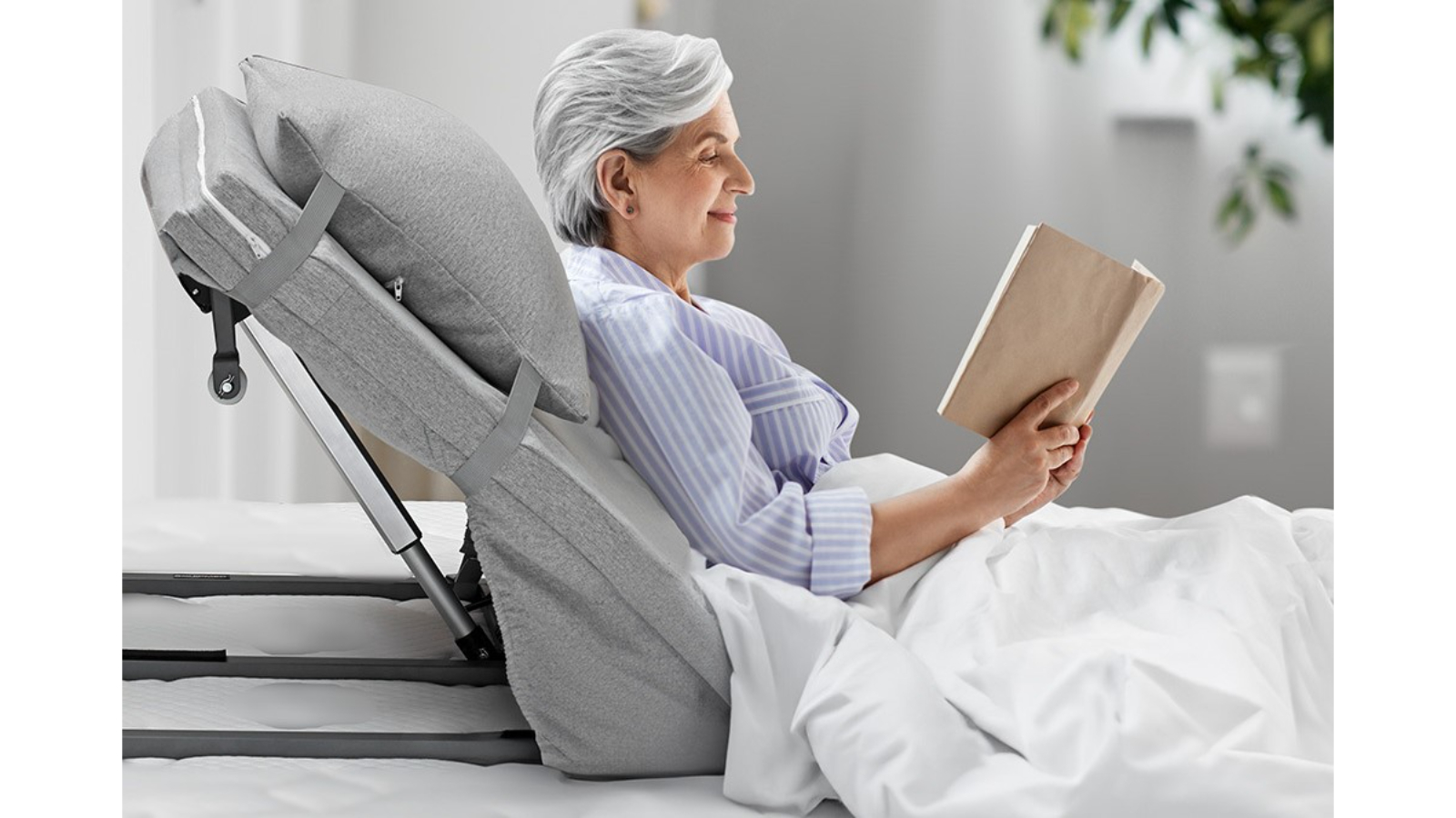 Equipmed Adjustable Electric Bed with Remote Control - Grey | Harvey Norman