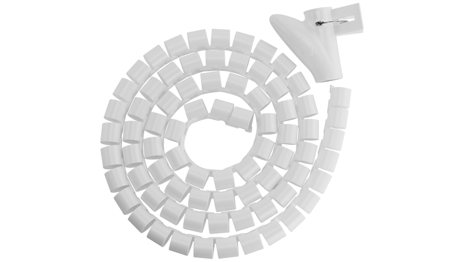 Brateck 1000x25mm Diameter Coiled Tube Cable Sleeve - White | Harvey Norman