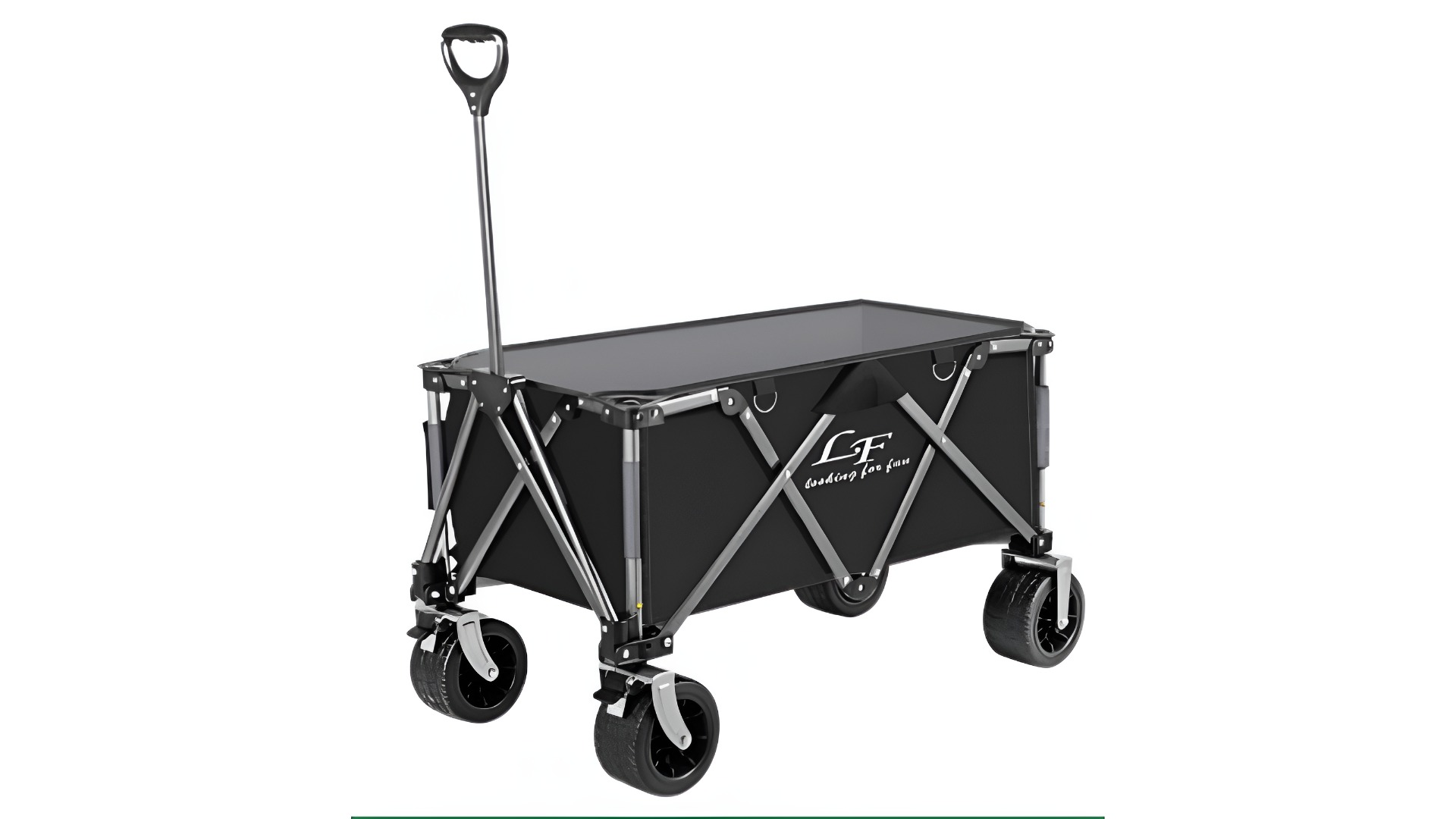Jacksaqua Heavy Duty Folding Cart with Double Brakes - Black | Harvey ...