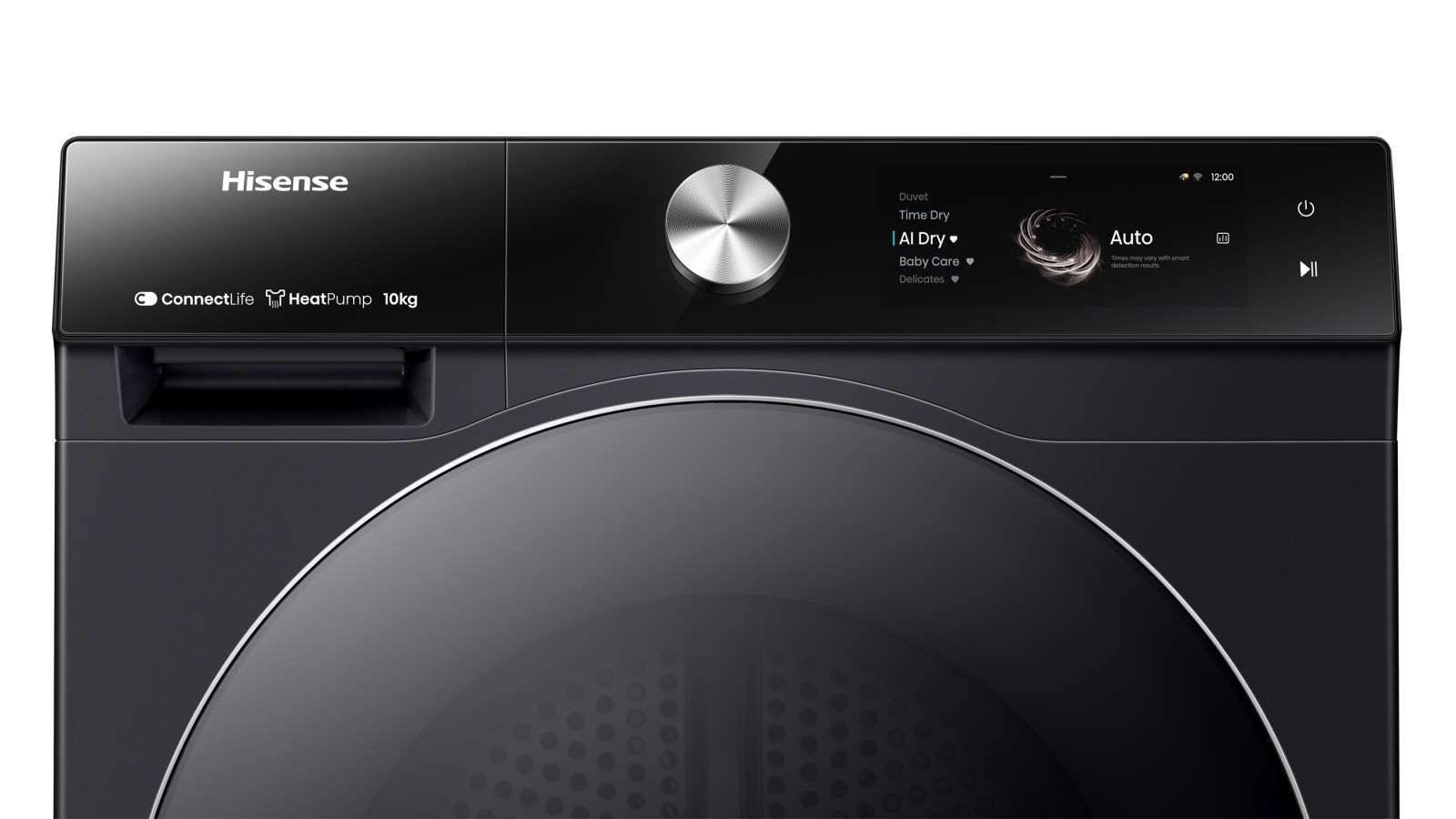 Hisense 10kg Heat Pump Dryer - Charcoal Black | Harvey Norman