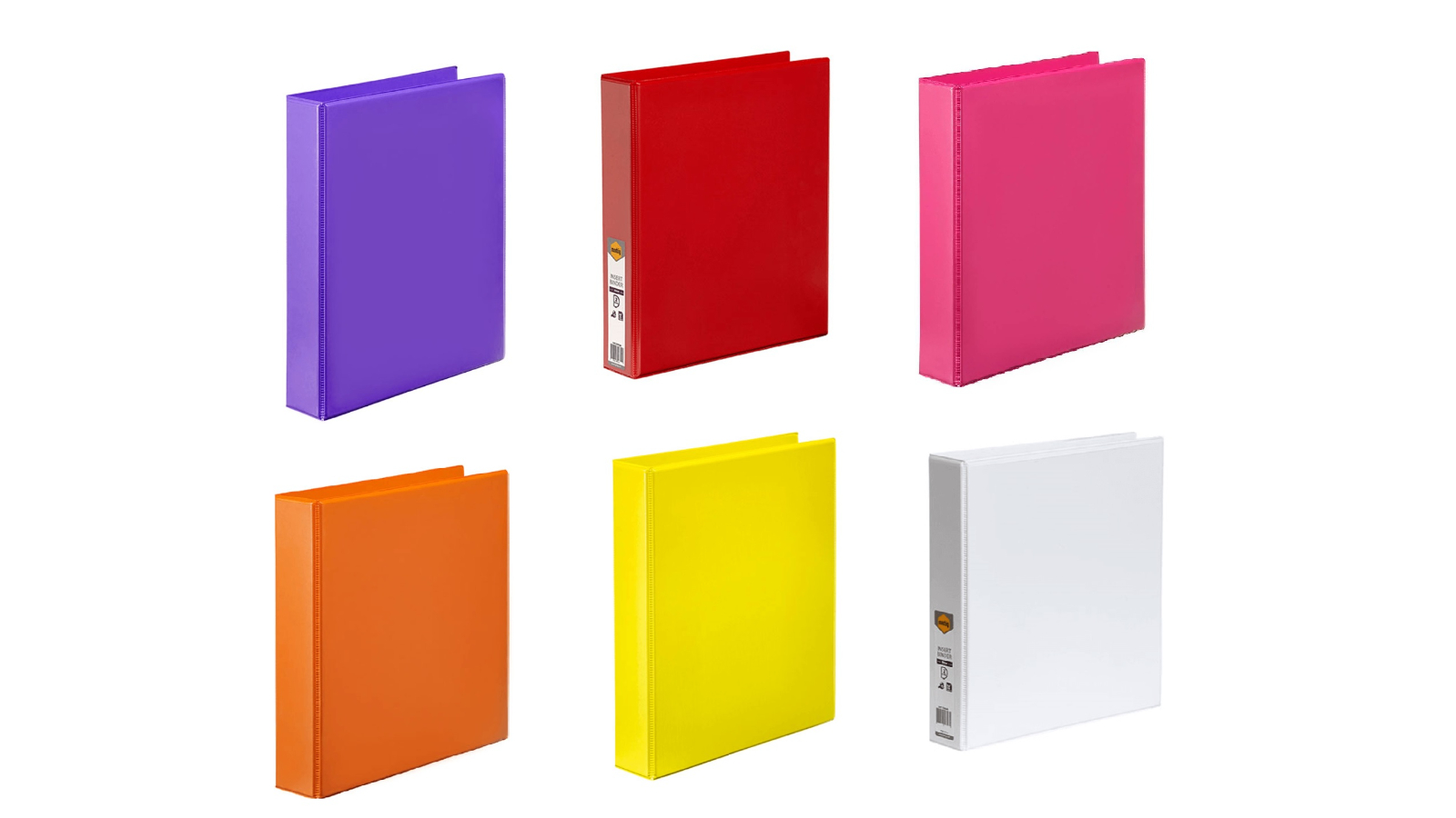 Marbig Box of 12 A4 2D 3.8cm Clear View Insert Ring Binder Folder ...