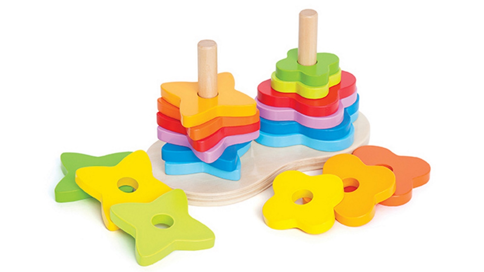 Hape Double Rainbow Stacker | Harvey Norman